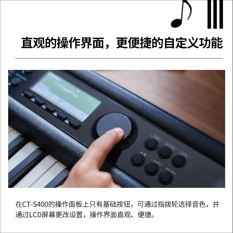 CASIO Casio Electronic Keyboard CT-S400/S410Force Sensing ...