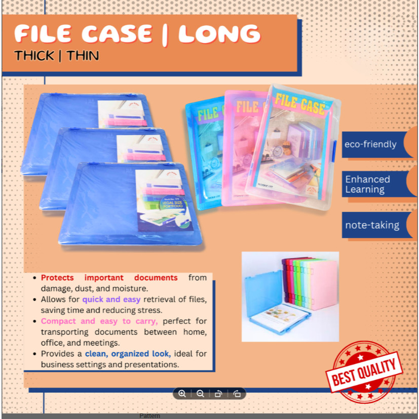 onestopgoodshop File Case Long Big Transparent with Handle Papers ...