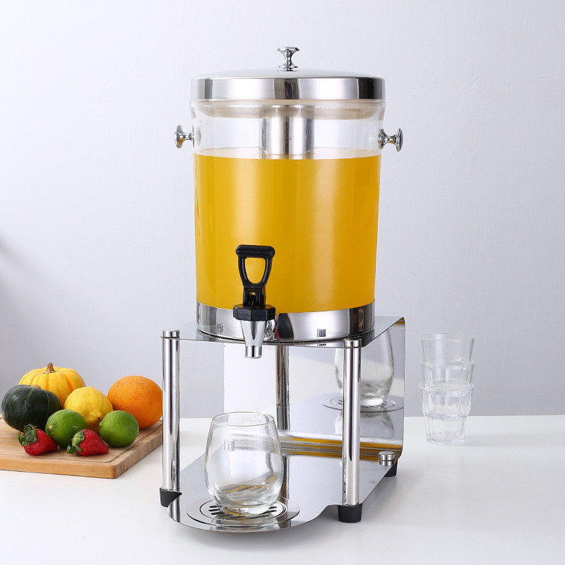 Juice Dispenser Commercial Transparent Stainless Steel Beverage Bucket ...