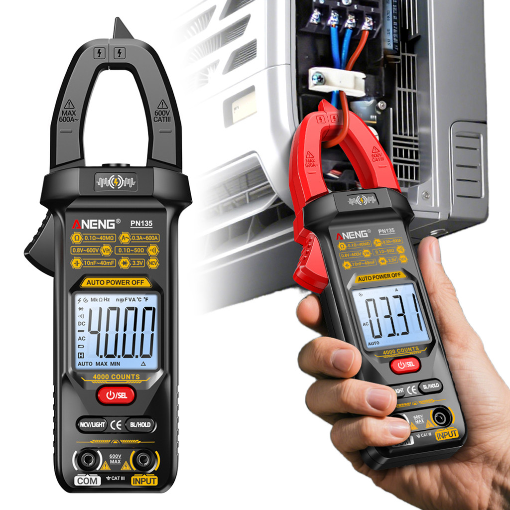 *hid* Portable Clamp Multimeter Digital Display AC/DC Voltage Clamp ...