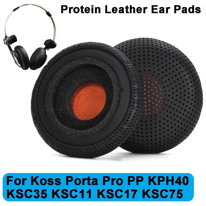 1 Pair Replacement Protein Leather Headphone Ear Pads For Koss Porta ...