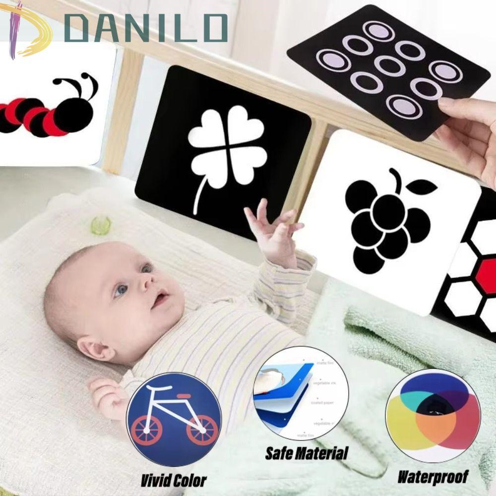 DANILO1 Baby Visual Stimulation Cards, Paper Montessori High Contrast ...