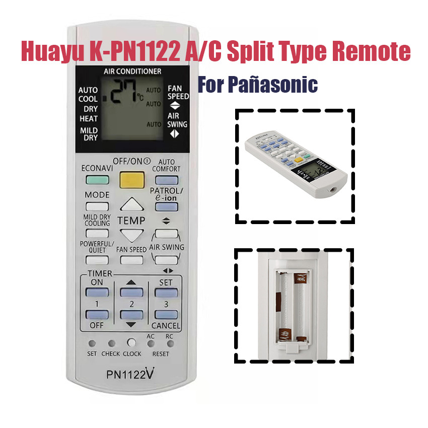 Panasonic Aircon Remote K-PN1122 Universal Inverter Direct Use ...