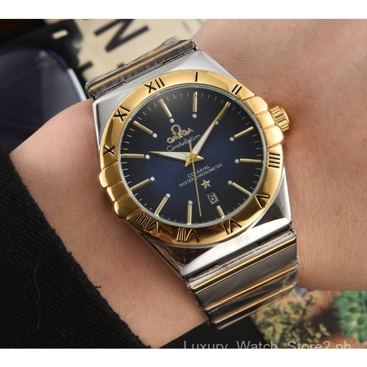 OMEGA OMEGA Rui Watch Men's Stainless Steel Red Gold Case Stainless ...