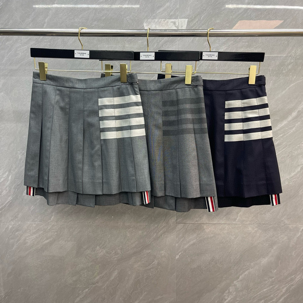 Thom Browne New Women's Clothing Yarn-Dyed Four-Bar Striped Matching ...