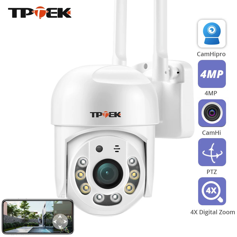 4mp 2k Ptz Ip Camera Wifi Video Security Surveillance Outdoor Indoor ...