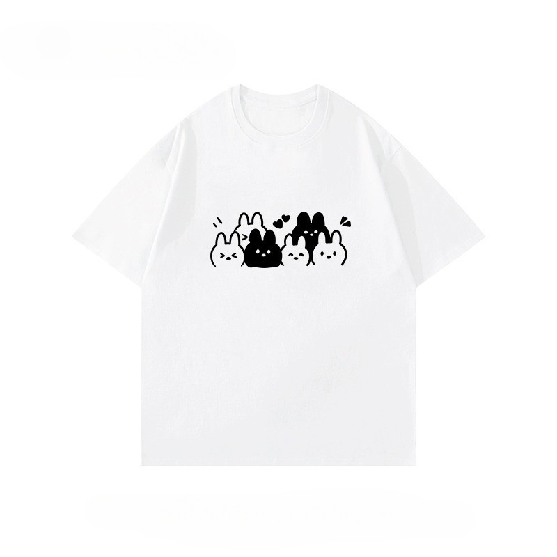 EC Boxy Oversize Tshirt | Cute Cartoon Rabbit | Men's and Women's T ...