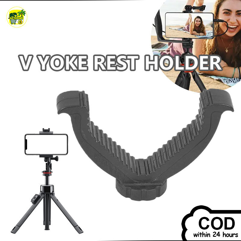 Heavy Duty V Yoke Rack Rest Holder Top Mount 1/4 Thread Attachment For ...