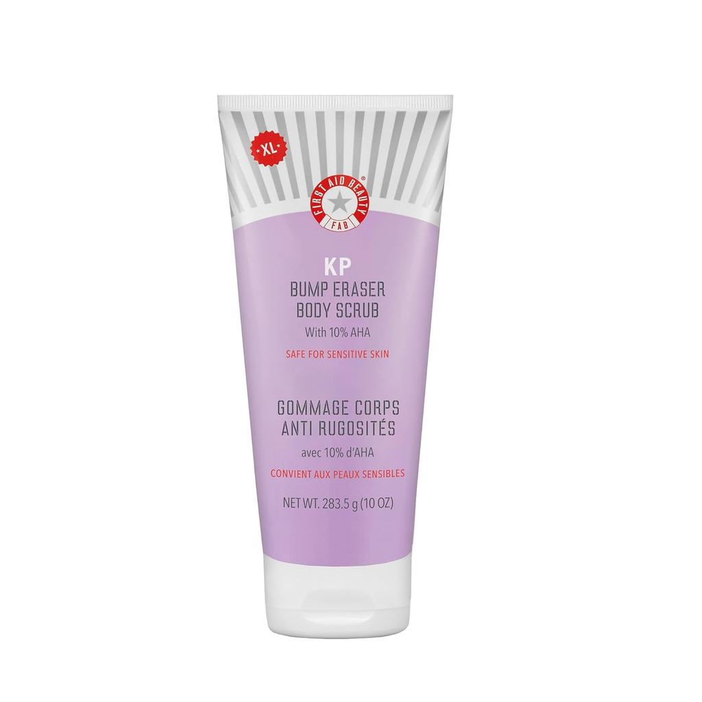 First Aid Beauty - KP Bump Eraser Body Scrub with 10% AHA, Keratosis ...