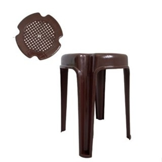 Monoblock Stool - Classic White & Black Plastic Chair | Shopee Philippines