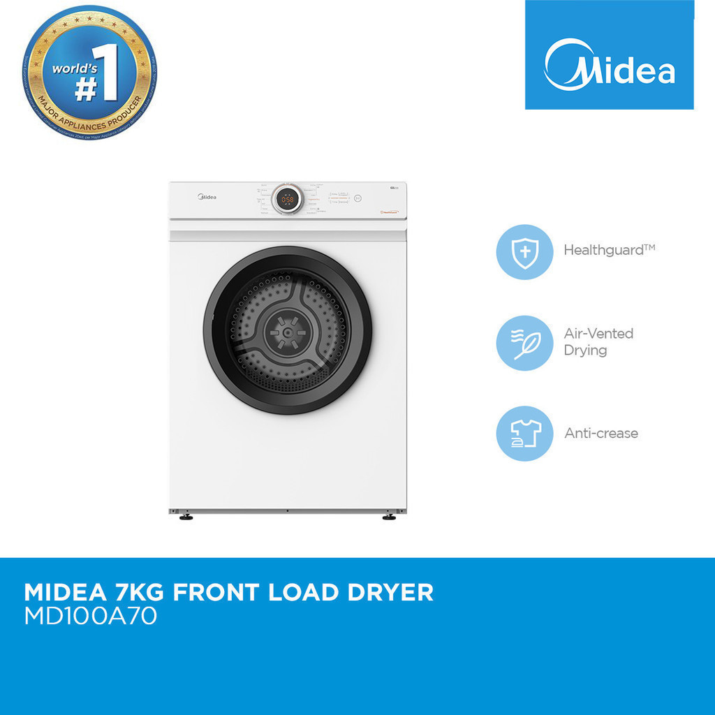 Midea HealthGuard Series 7KG Front Load Dryer Quick Drying | Shopee ...