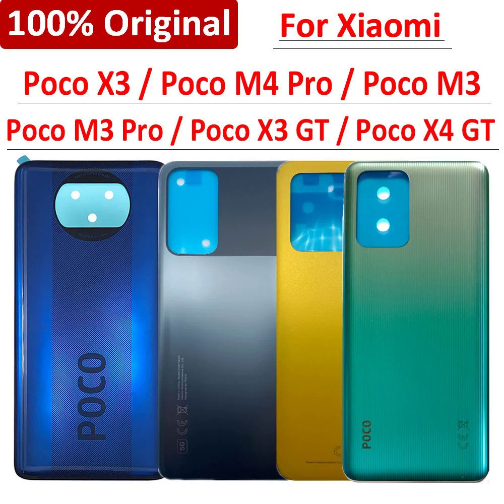 High quality Back Cover For Xiaomi Poco X3 X4 GT M4 Pro 4G 5G Back ...