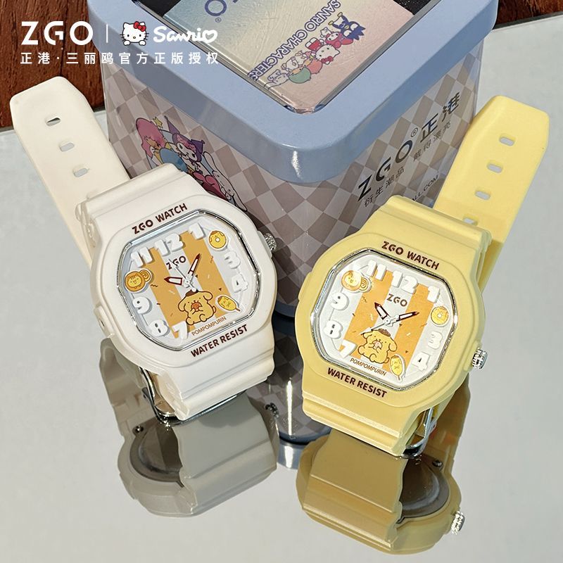 Sanrio PompomPurin Student Watch Girl Cute Watch Pointer Quartz Watch ...
