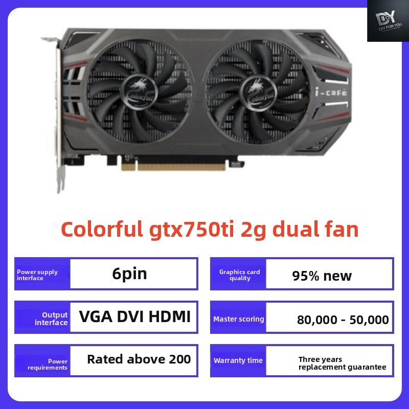 Dfy gtx750ti 960 1050TI 970 4G Game Graphics Card GTX1060 6G3G | Shopee ...