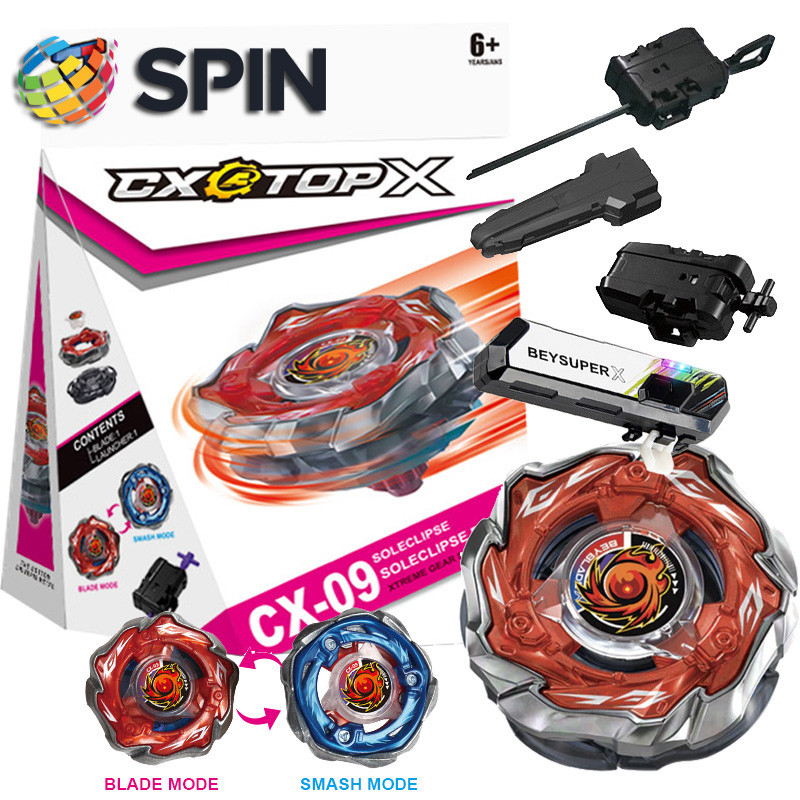 Beyblade X CX-09 Sol Eclipse Beyblade Xtreme with Launcher Led Grip Set ...