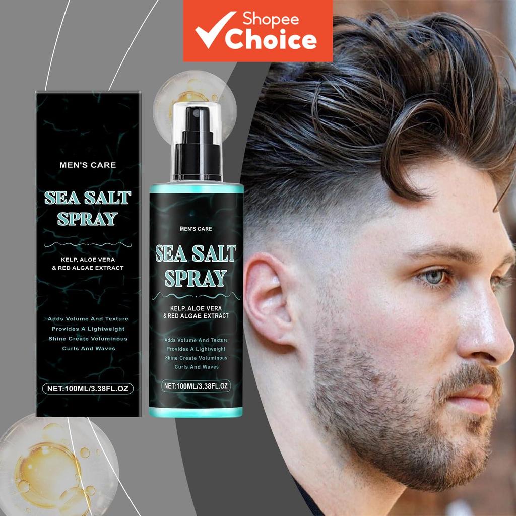 Sea Salt Spray for Men (100ml), Beach Wave & Volumizing Texturing Spray ...