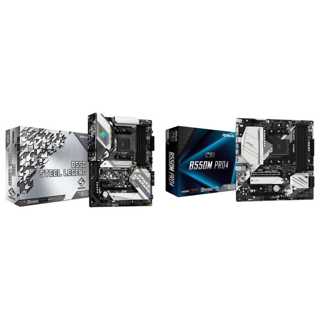 ASRock B550 Steel Legend ATX Motherboard with B550 Chipset for AMD ...