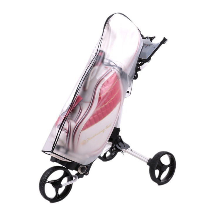 PVC Golf Bag Rain Cover Waterproof Clear Golf Cart Travel Bag with Hood ...