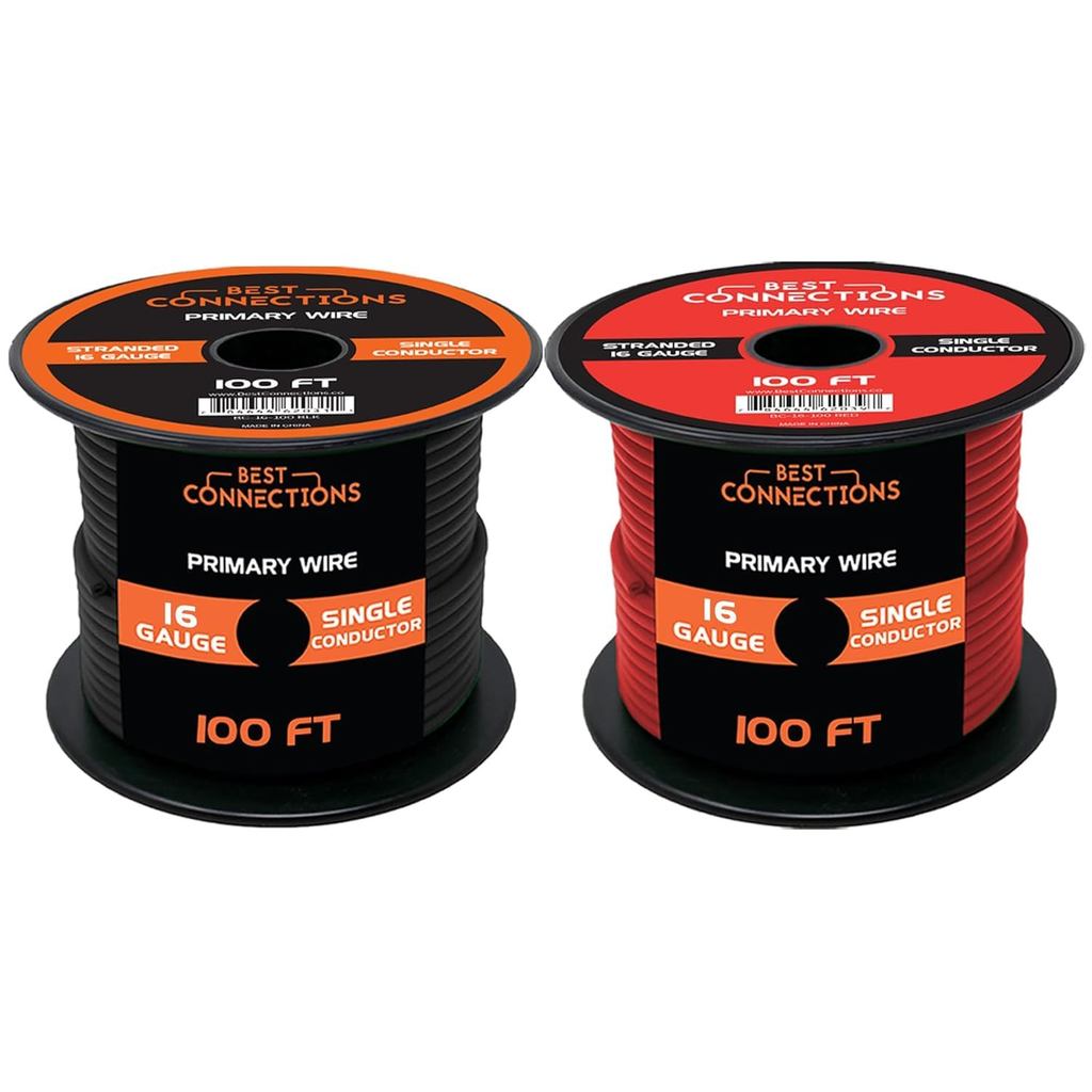 BEST CONNECTIONS 16 Gauge Automotive Primary Wire Bundle Set - Durable ...
