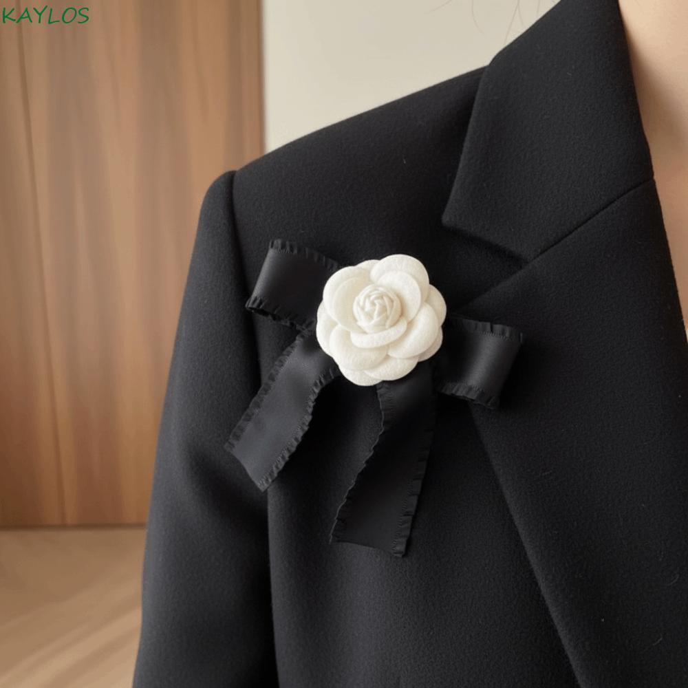 KAYLOS Black Ribbon Pin, Awareness Melanoma Cancer Black Bow Brooch Pin ...