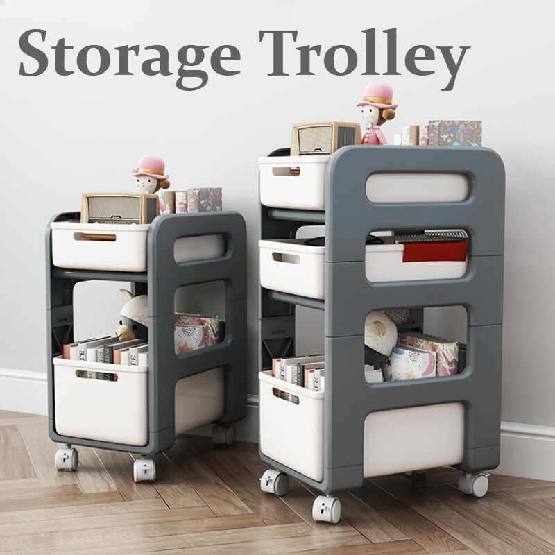 Multifunctional Storage Trolley Wheeled Movable 2/3/4 Layer Drawer ...