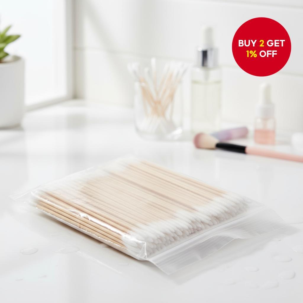 500-Piece Gentle Micro Swabs with Soft, Formaldehyde-Free Cotton Tips ...