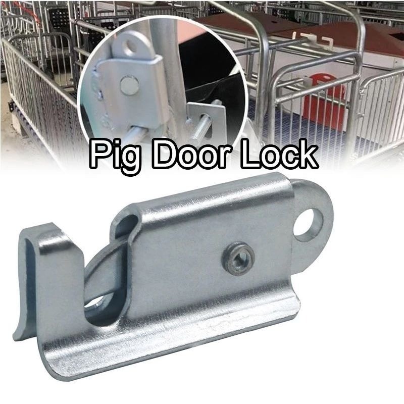 2 in 1 Galvanized Automatic Pig Cage Door Lock Automatic Lock for Pig ...