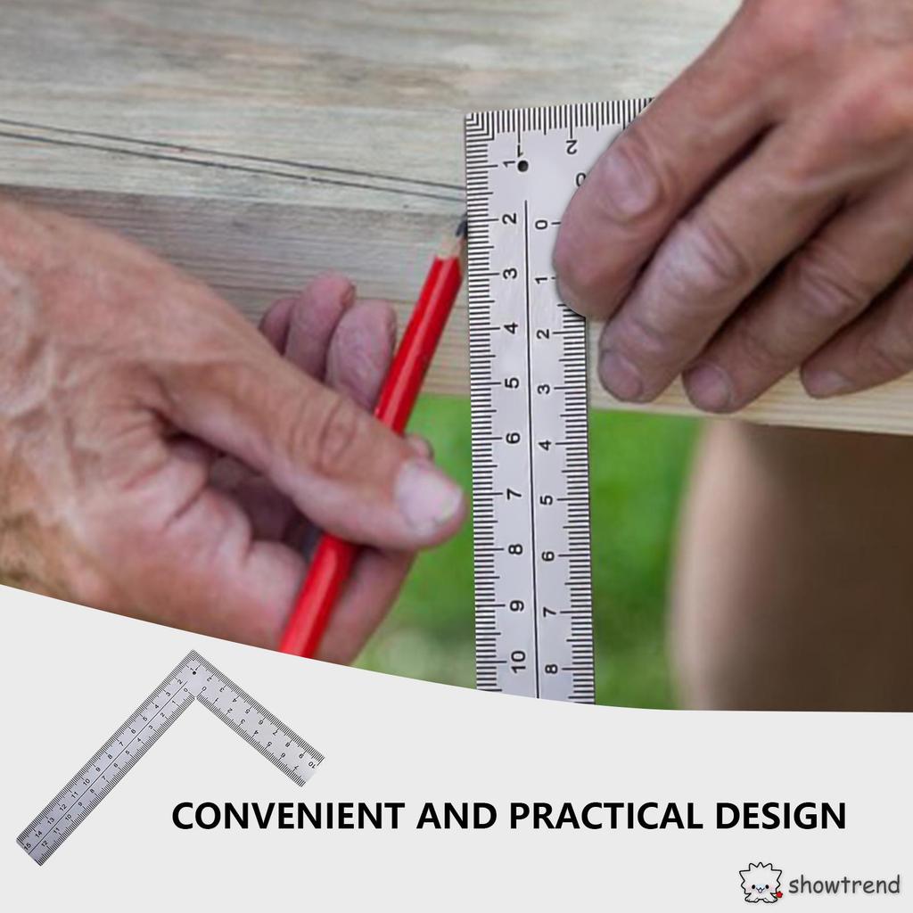 Woodworking Positioning Ruler Stainless Steel L-shaped Double-sided ...