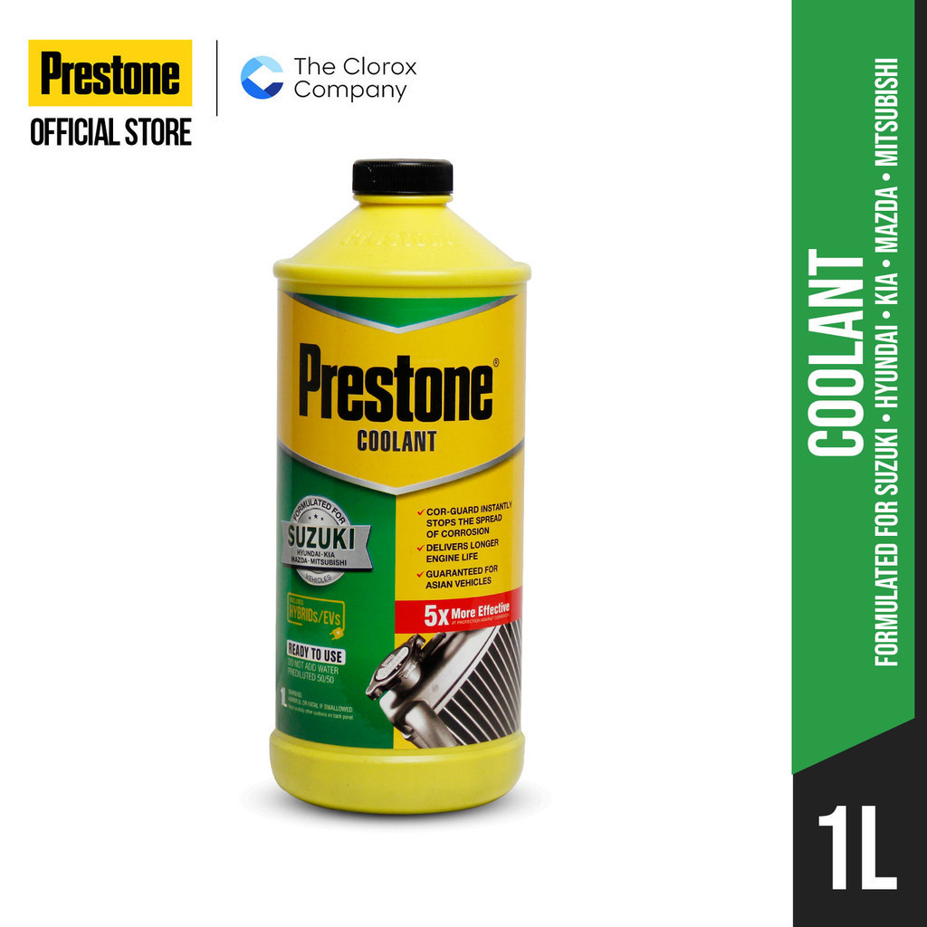 PRESTONE Ready-to-Use Radiator Coolant Green 1L for Asian Cars Prevents ...