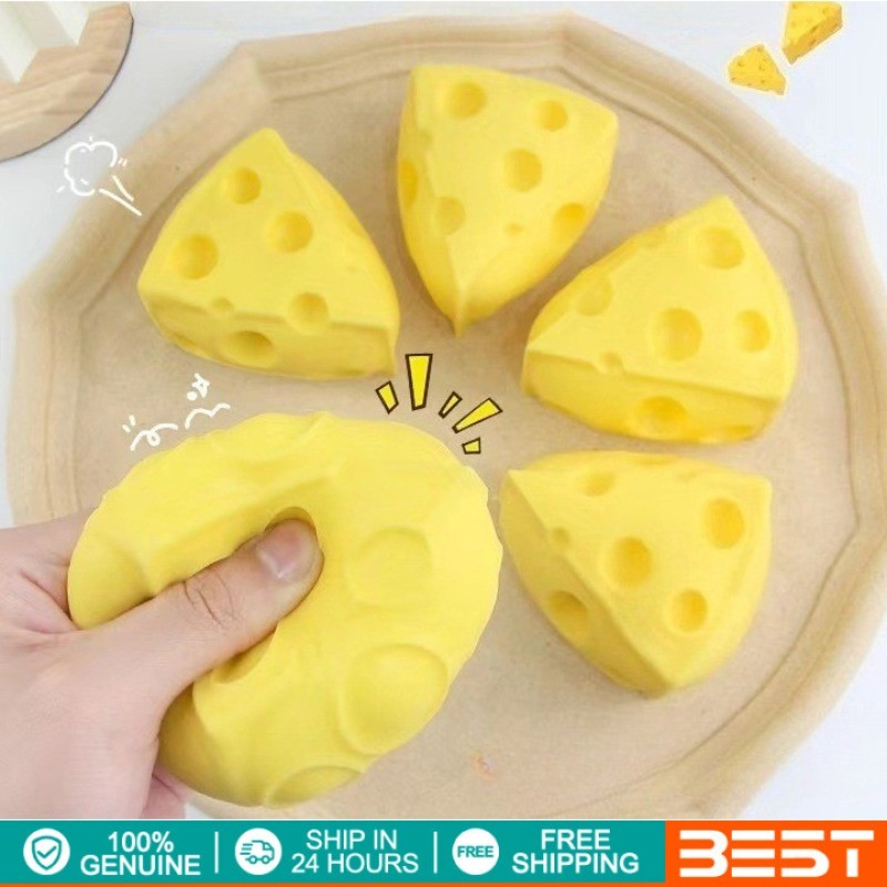 Creative Simulation Cheese Candy Squeezing Toy Soft Rubber T ...