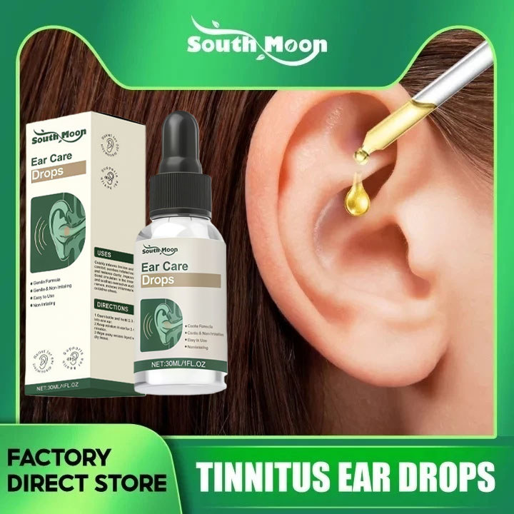 South moon tinnitus relief ear drops 30ml for ear infection and ear ...