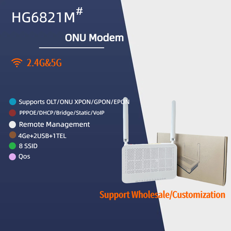 Fiberhome hg6821m dual-band Onu ont 4GE EPON/GPON/XPON WLAN+2.4g&5g ...