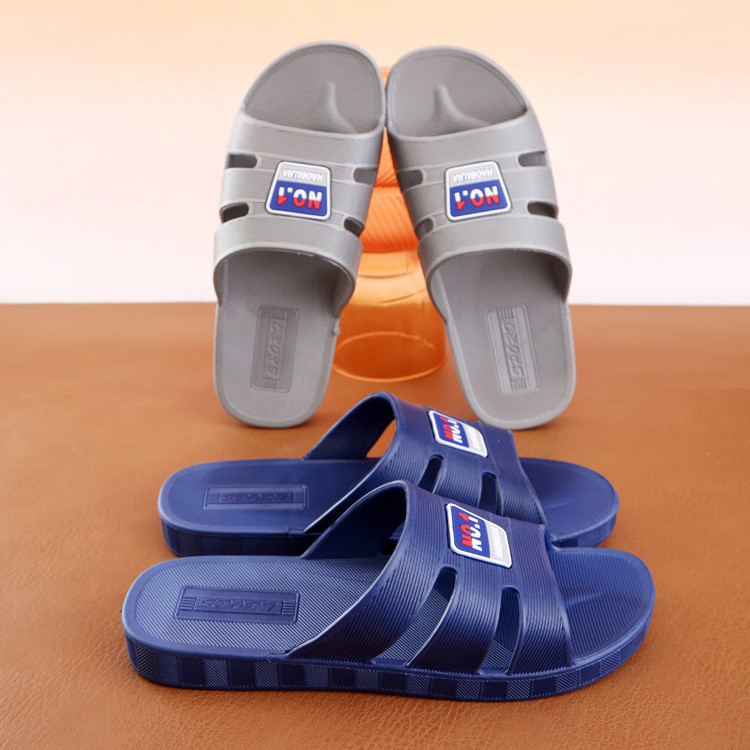 Large Size Hotel Slippers Men's Day Indoor Bathroom Bath Soft Sole Anti ...
