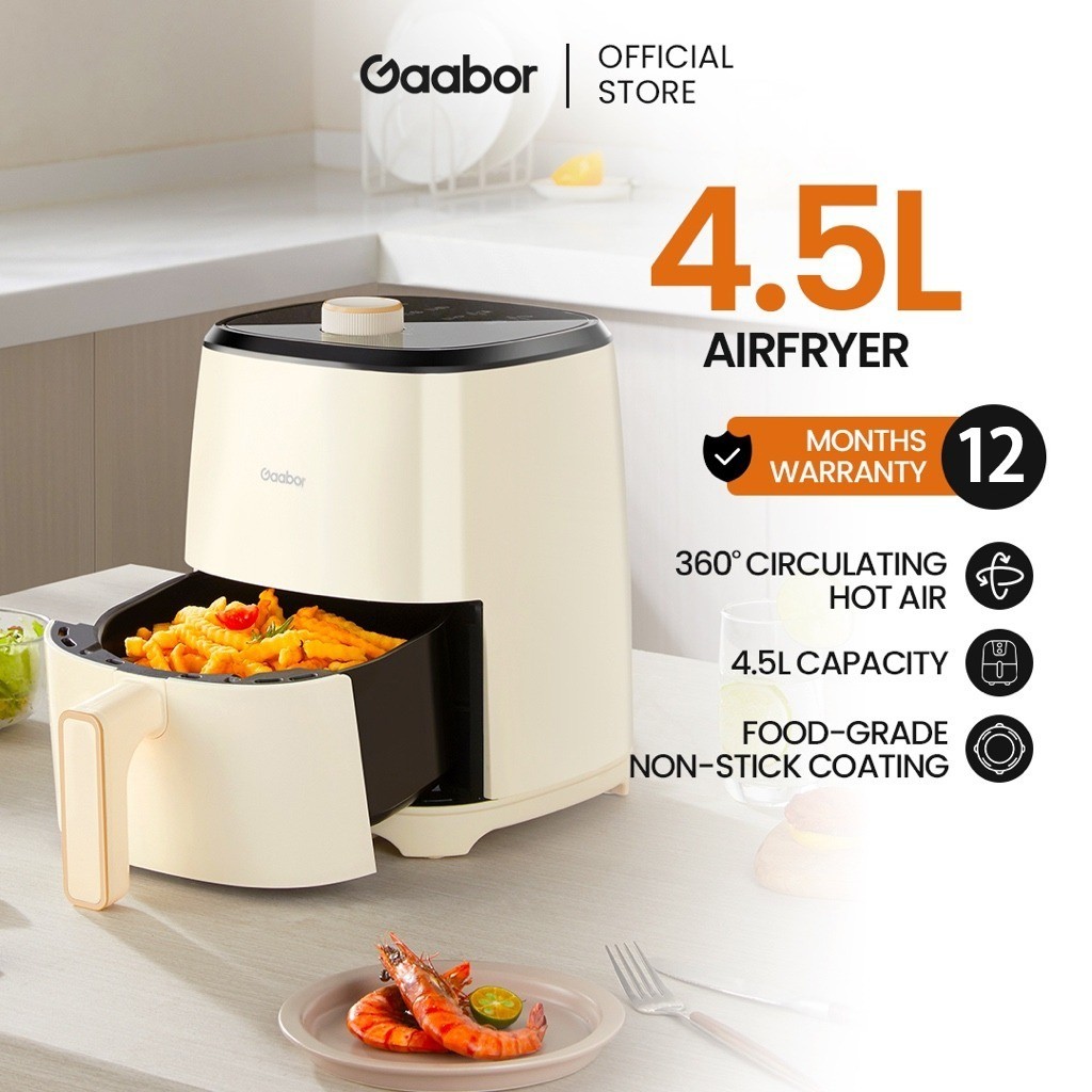 Gaabor Air Fryer 8 Preset Menu Large Capacity Non- Stick Coating ...