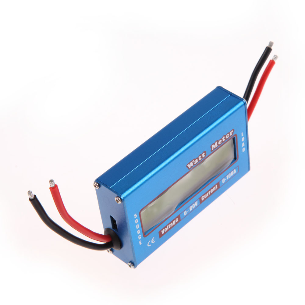 DC Power Analyser Watt Volt Amp Meter LCD Digital Display 12V 24V Solar ...