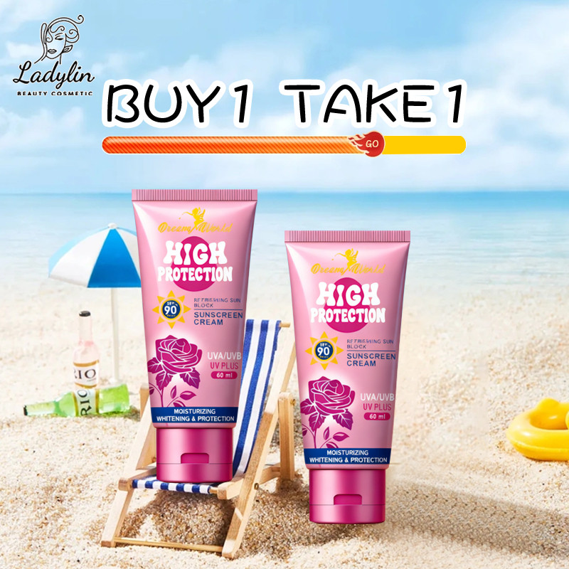 Buy 1 take 1 Miss Coco Sunscreen Cream spf 90+ high protection UV PLUS ...
