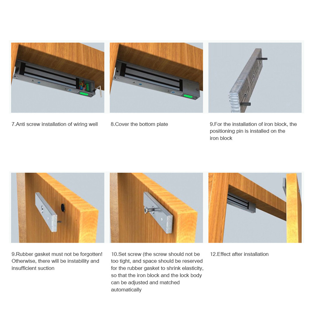 【Manila Ready Stock】180kg/350lbs Single Door Surface Mounting 12V ...