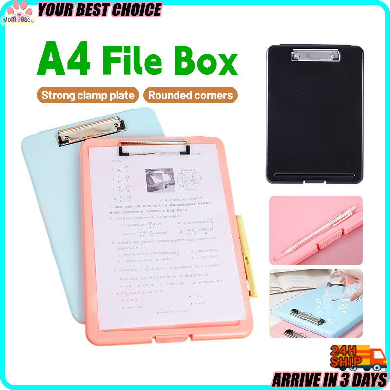 A4 Clipboard File Box Multifunctional File Plastic Storage Office ...