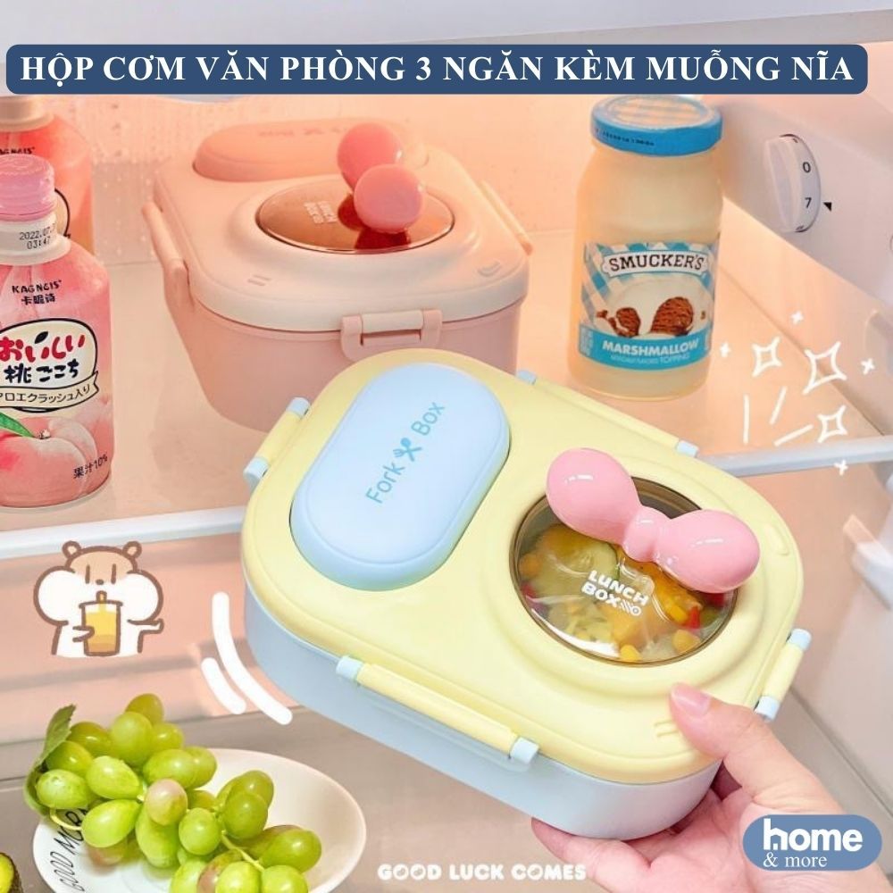 Home&more Spill-Proof 3 Compartment Lunch Box, High Quality Thermal ...