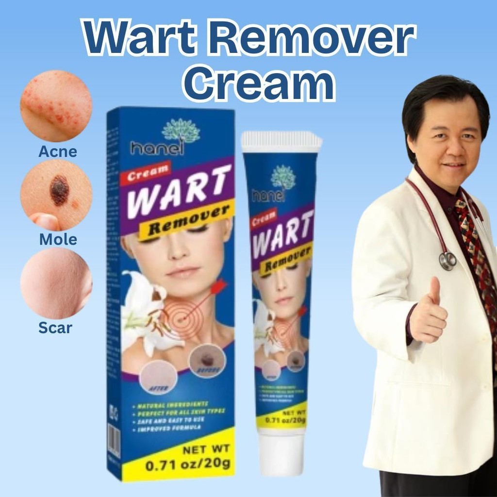 Wart Remover Cream On Neck Hands Feet Face Underarm For Skin Tags ...