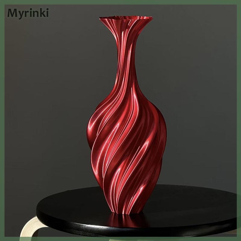 myrinki 3d Printed Vase Modern Style Vase Flower Vase With Swirl ...