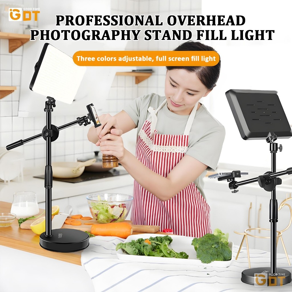 Light Tripod LED With Phone Holder Video Light Phone Desktop Stand ...