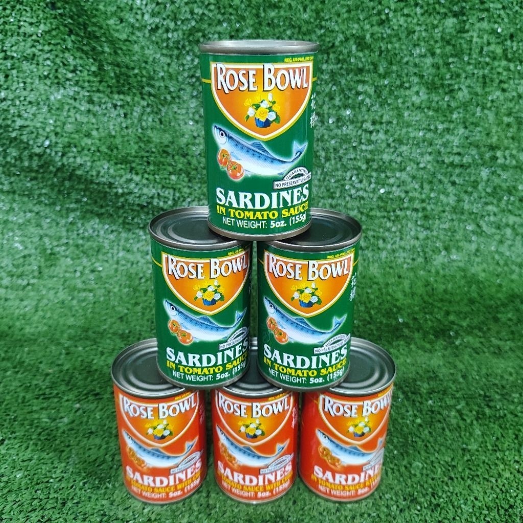Rose Bowl Sardines in Tomato Sauce 155 grams x 6 pcs PLAY MKTG | Shopee ...