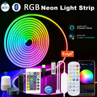 Wifi Neon Led Strip Lights Rgb 5v Usb Waterproof Silicone Neon Rope ...