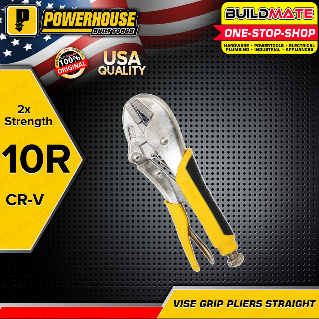 Buildmate x POWERHOUSE 10R Vise Grip Curve/Straight 2X Strength Jaw ...