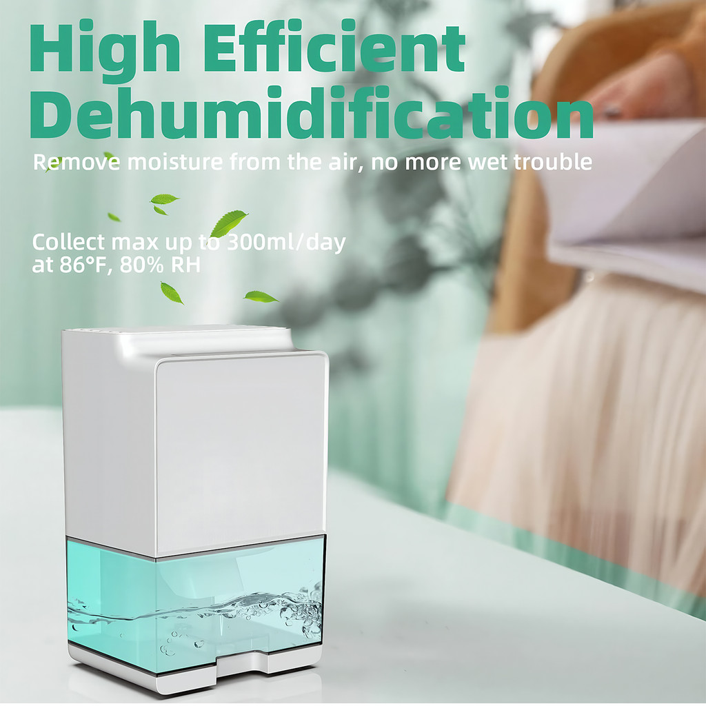 [Fast Arrival] Quiet Air Dehumidifier 1000ML Powerful Dehumidification ...