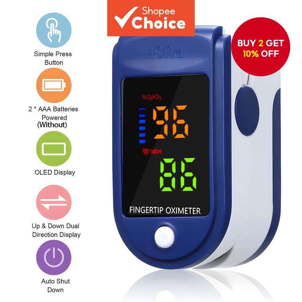 Portable Finger Clip Oximeter for Home Use - Blood Oxygen Saturation ...