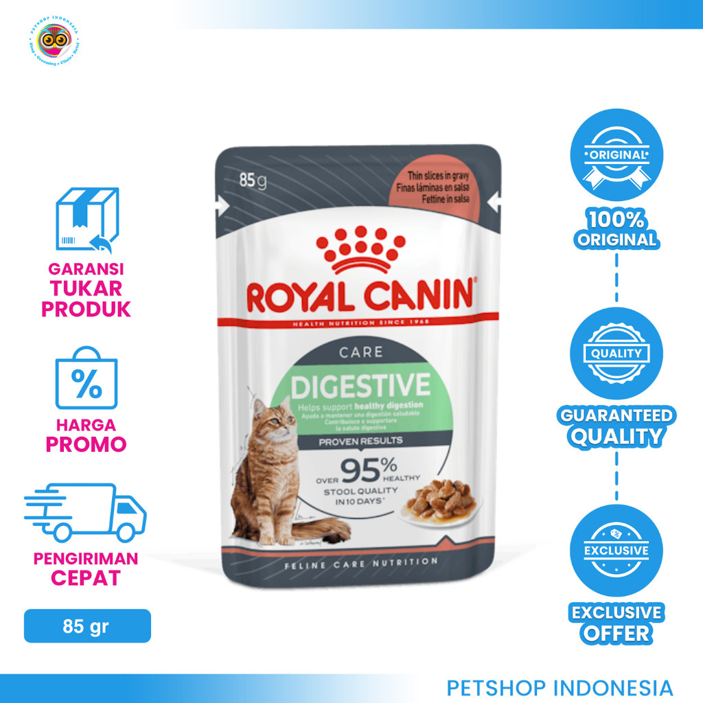 Royal Canin Digestive Care Pouch 85g – Wet Food to Support Healthy ...
