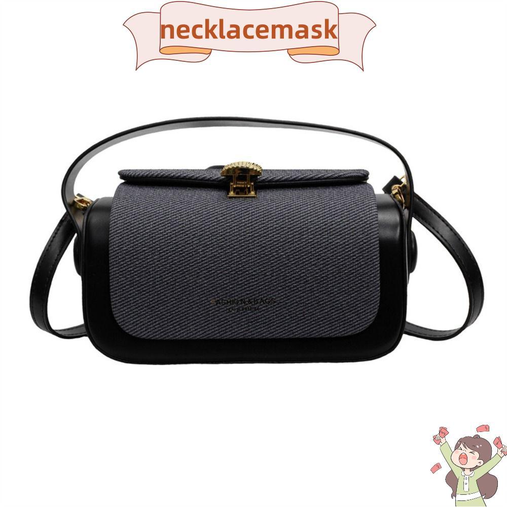 NECKLACEMASK Shoulder Bag, Box Shape Large Capacity Square Crossbody ...