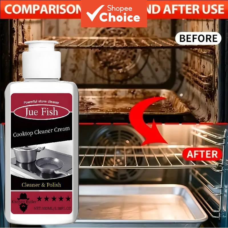 Heavy-Duty Oven & Metal Polish Cream - Powerful Degreaser for Stubborn ...